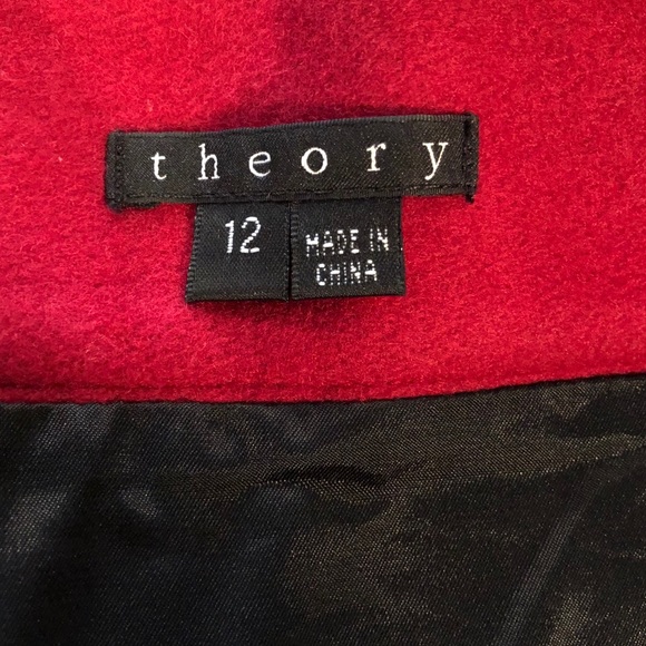 Theory | Skirts | Theory Cecily Wood Cranberry Skirt | Poshmark